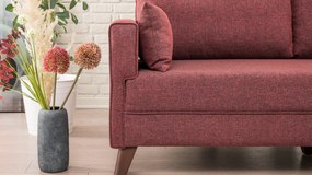 Hanah Home Pohovka BELLA bordó 177 cm 825BLC1515