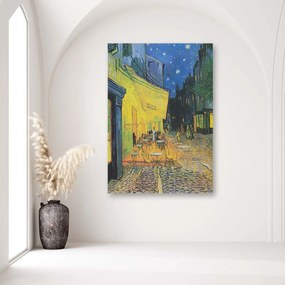 Obraz na plátně REPRODUCTION Kavárna Terasa v noci Van Gogh - 80x120 cm