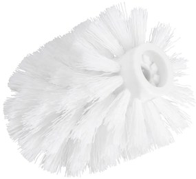 Bílá náhradní hlavice pro WC kartáč Wenko, ø 8,5 cm