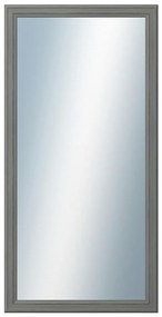 DANTIK - Zarámované zrcadlo - rozměr s rámem cca 60x120 cm z lišty STEP tmavěšedá (3021)