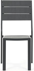 Zahradní sestava AZS-B1656 GREY, polywood, šedá (156 x 78) cm