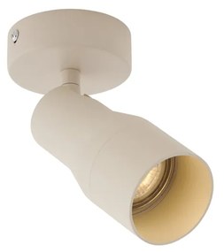 Moderní stropní bodové světlo béžové GU10 50 mm kulaté - Stanley