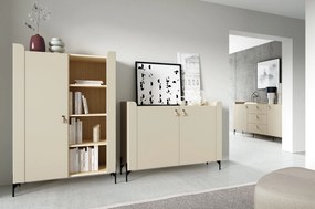 Meblar Šatní skříň SALERNO SA14 Kombinace barev: Makadamia/ Dub Mavelie
