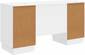 Stůl Bílá s vysokým leskem 142,5 x 50 x 75 cm Kompozitní dřevo 3414625