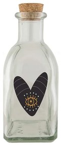 Bohemia Gifts Skleněná lahvička Srdce, 250 ml