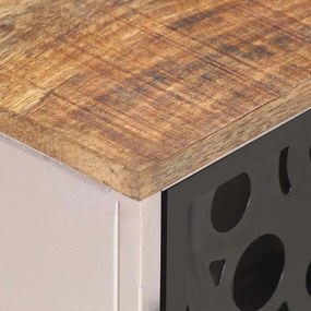 TV stolek 120 x 30 x 40 cm hrubé mangovníkové dřevo 323737