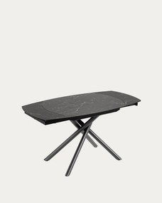 Rozkládací jídelní stůl s přídavnou deskou s keramickou deskou 100x130 cm Yodalia – Kave Home