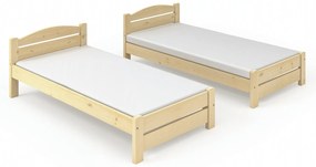 dřevěná dvoulůžková postel smrková Magda maršal
