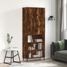 vidaXL Skříň highboard 69,5 x 34 x 180 cm kompozitní dřevo [3196085] Barva: kouřový dub