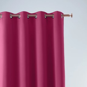 Room99 Hotový závěs na kroužcích AURA Barva: Světle růžová/Stříbrná, Velikost: 180 x 280 cm