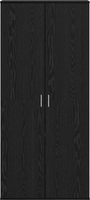 Vysoký bufet 80 x 39 x 178 cm Kompozitní dřevo Černý dub 3365572