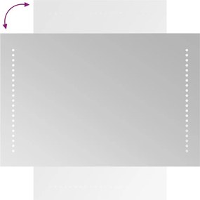 Koupelnové zrcadlo s LED osvětlením 40x60 cm 3154046
