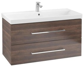 Villeroy & Boch Avento - Umyvadlová skříňka, 98x51x45 cm, 2 zásuvky, Arizona Oak A89200VH