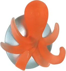 Spirella OCTOPUS dětský háček chobotnice oranžový / polyresin / samole