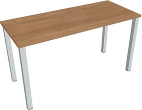 Kancelářský pracovní stůl Hobis UE 1400, deskaakát, bílá RAL 9016