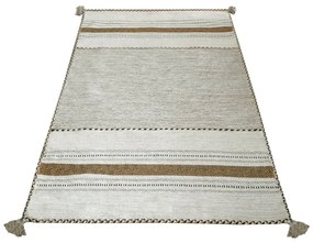 Béžový bavlněný koberec Webtappeti Antique Kilim, 60 x 200 cm
