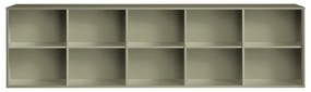 Khaki závěsná knihovna 220x61x42 cm Mistral – Hammel Furniture