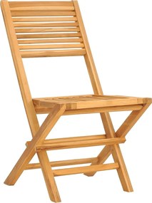 vidaXL Skládací zahradní židle 8 ks 47x62x90 cm masivní teakové dřevo [3155066]