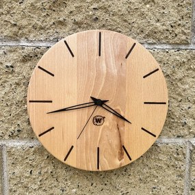 Woodlaf Dřevěné nástěnné hodiny Oliver