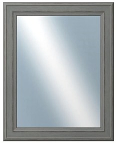 DANTIK - Zarámované zrcadlo - rozměr s rámem cca 40x50 cm z lišty STEP tmavěšedá (3021)