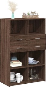 Skříň highboard hnědý dub 80 x 42,5 x 124 cm kompozitní dřevo 3281391