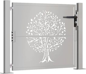 Zahradní branka 100 x 75 cm z cortenové oceli, design stromu 153160