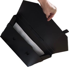 MAPAC Pevná složka na obrazy a dokumentaci, černý kufřík POLYCASE - A3