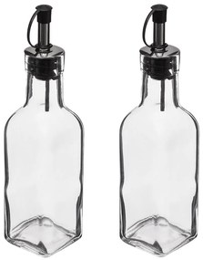 Skleněná láhev na olej/ocet Twin 160 ml sada 2ks