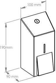 Dávkovač tekutého mýdla MERIDA 400 ml, černý