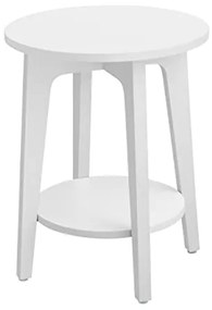 Vasagle odklÃ¡dacÃ­ stolek - ÄernÃ¡/bÃ­lÃ¡ - 40x50x40 cm