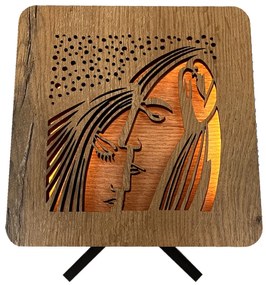 "Romance" lampa 19x19cm provedení povrchu: dub světlý