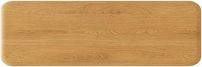 Konzolový stolek z dubového dřeva v přírodní barvě 40x120 cm Charlotte – Micadoni