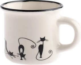 Porcelánový hrnek Dakls Cats Emily, 75 ml