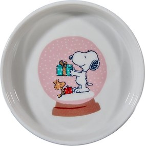 PEANUTS Talířek na šperky kulatý Snoopy v sněhové kouli 10 cm