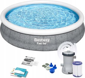 Bazén Kulatý Rodinný Set 9V1 366X76 Bestway