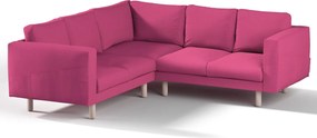 Potah na pohovku IKEA Norsborg rohová 4-místná barva růžová látka pletený vzor