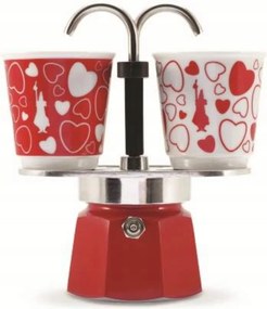 Bialetti Set Mini Express Moka 2 hrnky Srdce 90 ml
