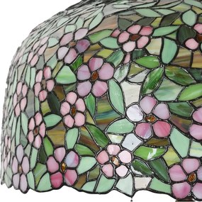 Barevná stolní lampa Tiffany Flower Garden - Ø 46*72cm