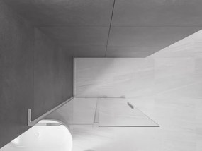 Mexen Velar L posuvná sprchová stěna Walk-in 100 x 200 cm, transparentní 8 mm, chrom - 871-100-003-03-01