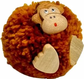 2Kids Toys Dřevěná magnetka velká pompon Opice