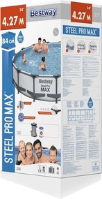 Nadzemní bazén Steel Pro Max 3v1 427 x 84 cm BESTWAY 53365