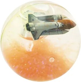 NASA Hopík skákací míček se třpytkami / Na baterie / Se světlem / 4 va