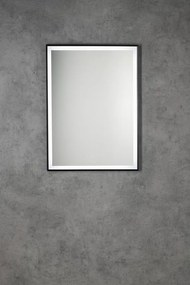Aqualine Aqualine, CORNA zrcadlo s LED osvětlením 60x80cm, dotykový senzor, stmívatelné, černá mat, CN060