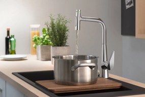 Hansgrohe Talis Select M51, dřezová baterie M5117-H300 s výsuvnou sprškou, sBOX, chromová, 73867000