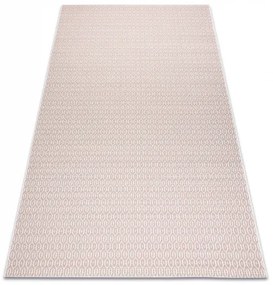 koberec FLAT 48603/526 Kroužky KRÉM růžový velikost 160x230 cm | krásné koberce cz