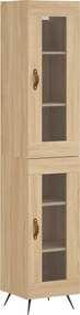 vidaXL Skříň highboard 34,5 x 34 x 180 cm kompozitní dřevo [3199404] Barva: Bílá