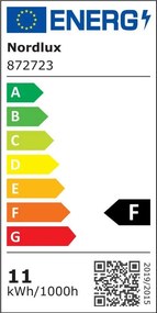 NOR 872723 Venkovní nástěnné svítidlo Nene 1x6W LED černá čirá - NORDLUX