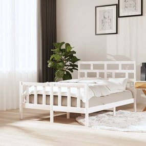 vidaXL Rám postele masivní borovice 120 x 200 cm [3101343] Barva: Bílá