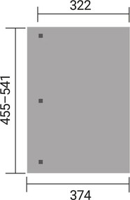 WEKA Dřevěná zahradní pergola 672 (5,4x3,7 m)