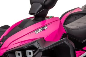 Dětská elektrická čtyřkolka XC-sport 2x45W růžová
